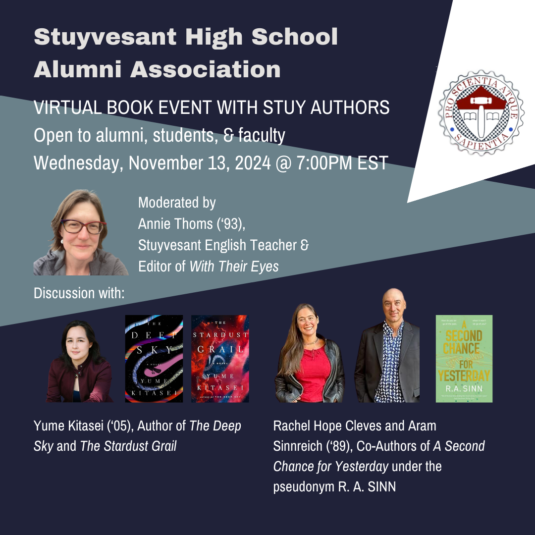 Stuyvesant High School Alumni Association | Virtual Book Talk with Authors Yume Kitasei ’05 ...